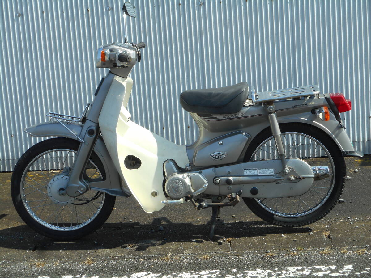 Yahoo!オークション - スーパーカブ カスタム C50 4速セル付き 茨...