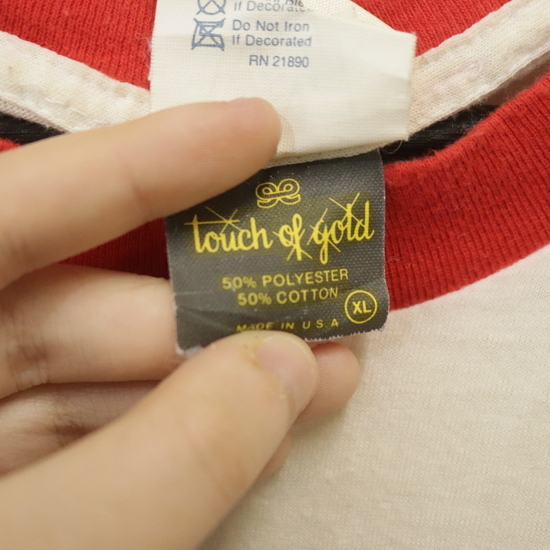 V388 80sビンテージ WWF 半袖リンガーTシャツ USA製□1980年代製 V388 80sビンテージ WWF 半袖リンガーTシャツ USA製□1980年代製