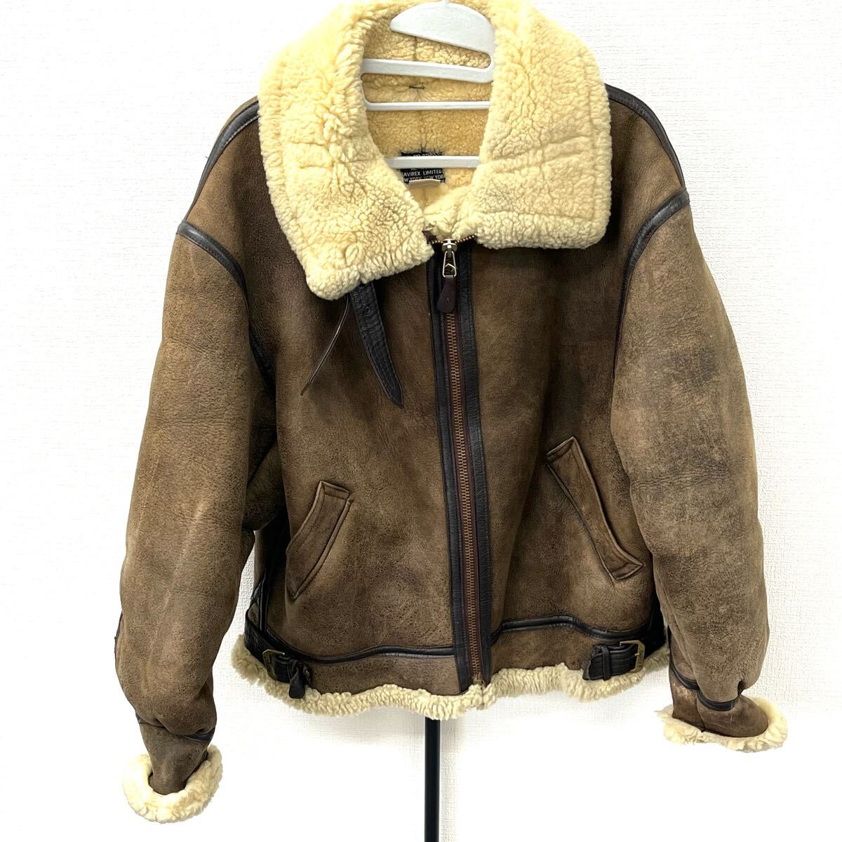 Yahoo!オークション - M678 アウター AVIREX アヴィレックス ムートン ...