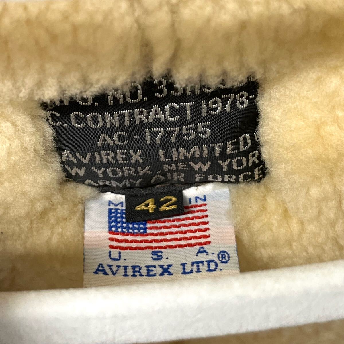 Yahoo!オークション - M678 アウター AVIREX アヴィレックス ムートン ...