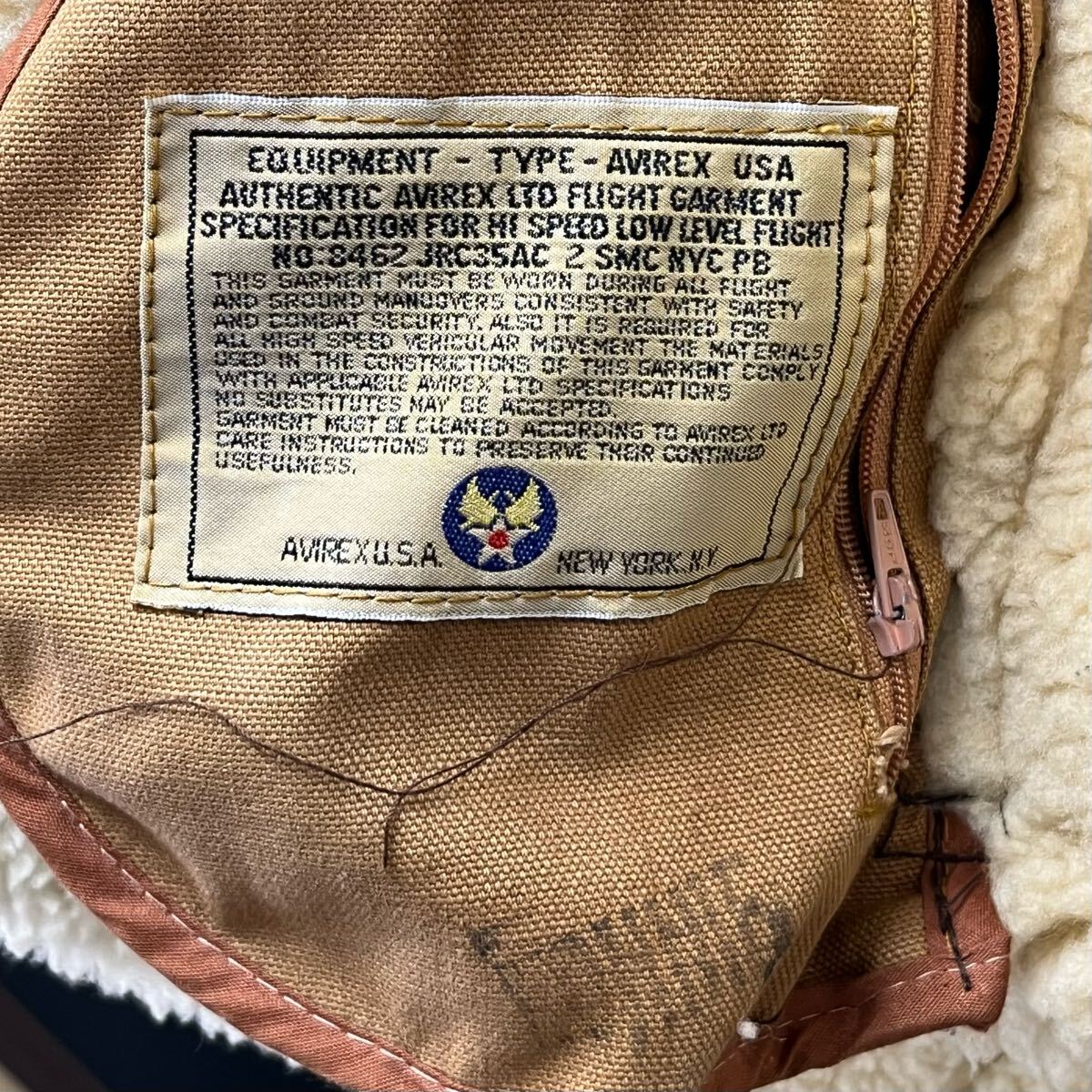 Yahoo!オークション - M678 アウター AVIREX アヴィレックス ムートン ...