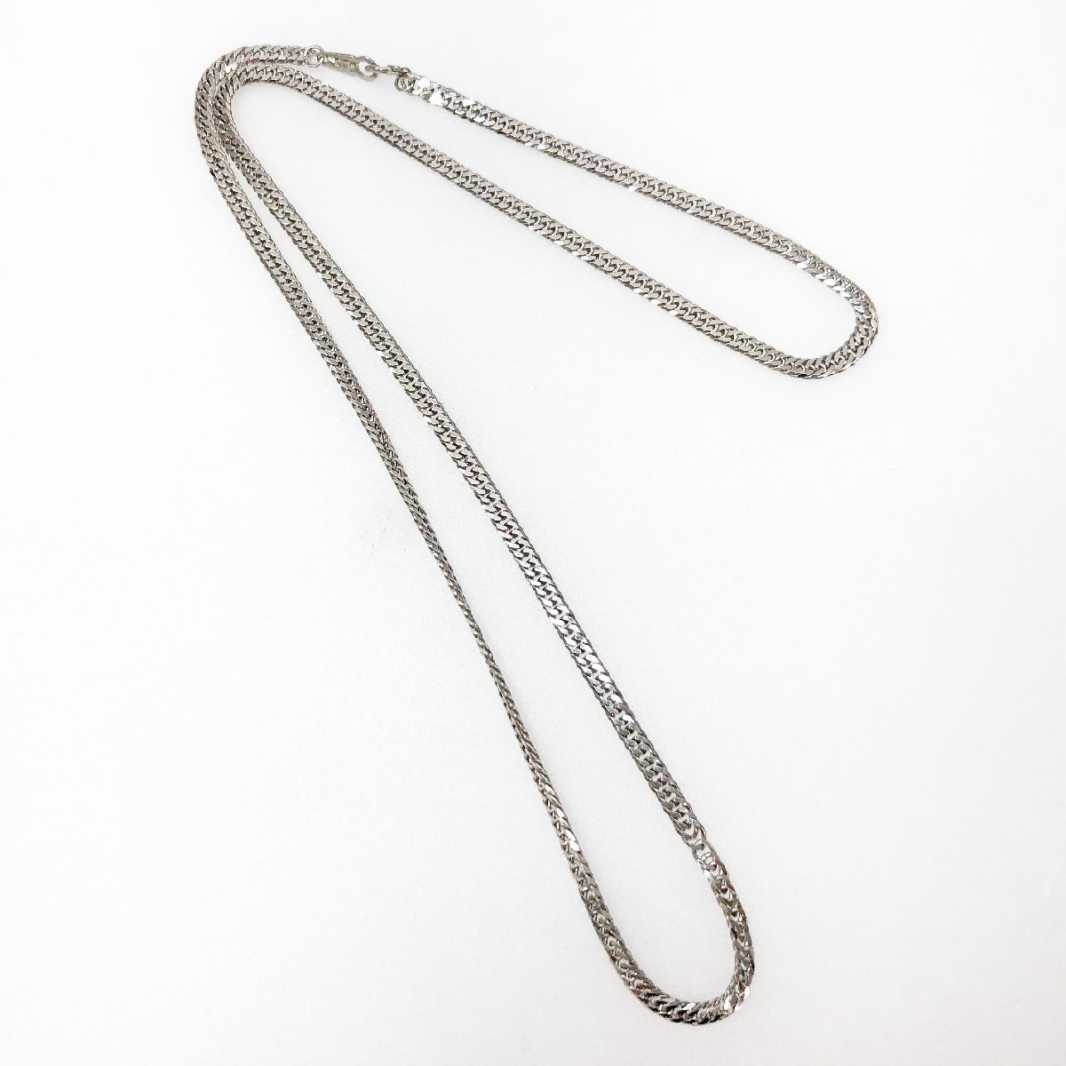 Yahoo!オークション - Pt999 デザイン ネックレス 約55cm 約20.5g チェ...