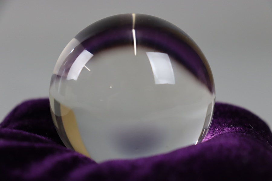 Yahoo!オークション - 天然水晶玉 径5 5cmm 重243g 宝石鑑定書付 本水...