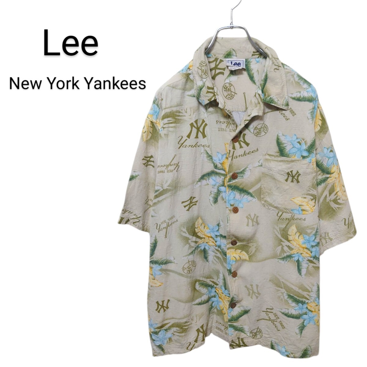 Yahoo!オークション - 【Lee】90's MLB ニューヨークヤンキース 総柄ア...