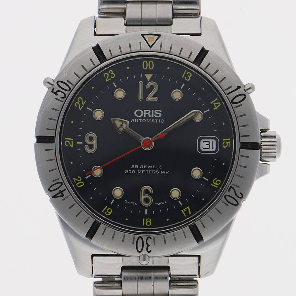Yahoo!オークション - ORIS オリス C7401 ブラックダイヤル SS 自動巻...