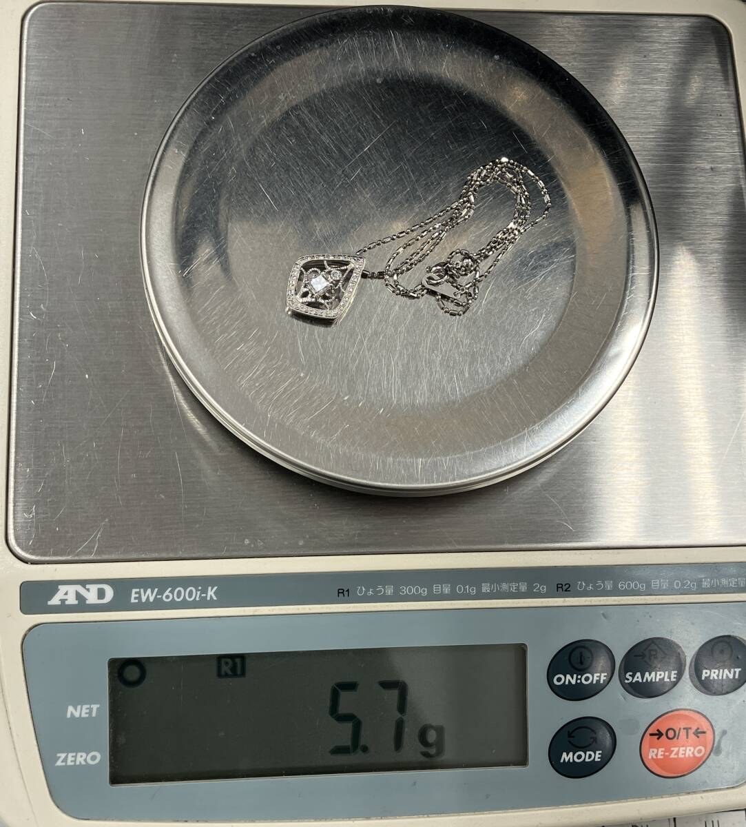 Yahoo!オークション - 【ソーティング付き】K18WG Pt900 総重量約5.7g ...