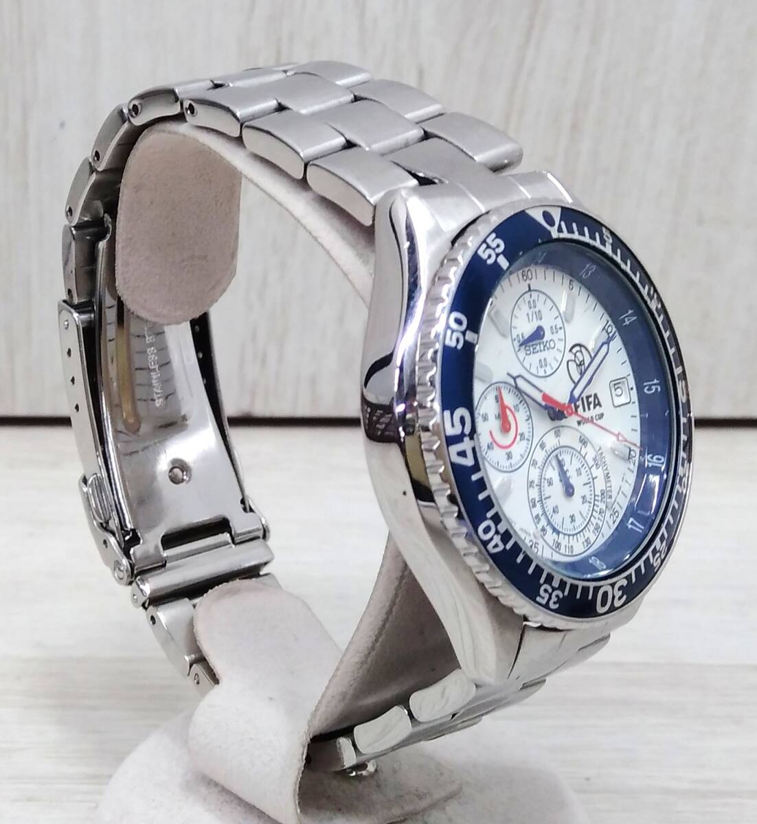 Yahoo!オークション - SEIKO セイコー V657-0AA0／1D3 2002FIFAワール...