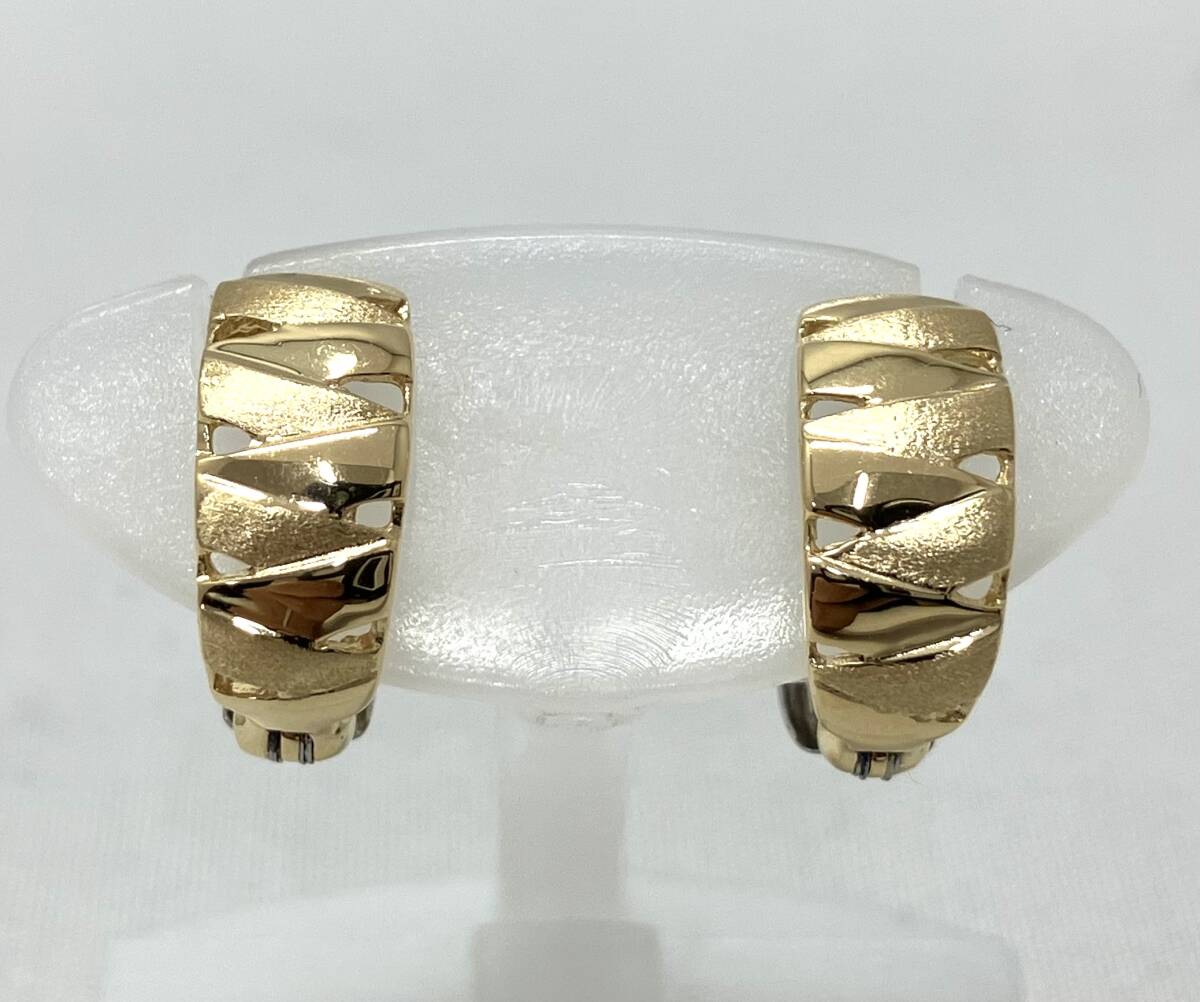 Yahoo!オークション - K18／Pt900 イヤリング リバーシブル 1.8g