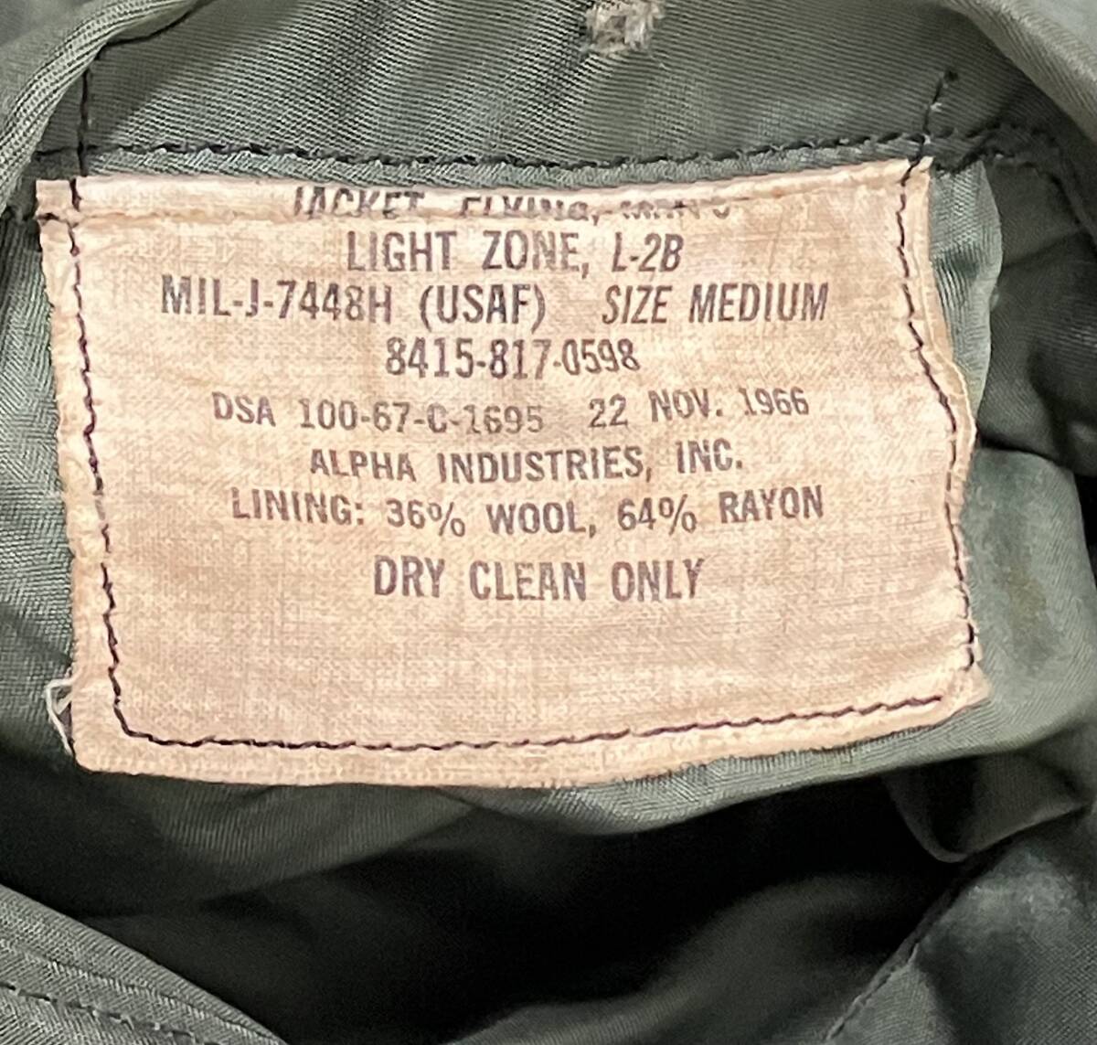 Yahoo!オークション - ALPHA アルファ その他フライトジャケット 60s〜...