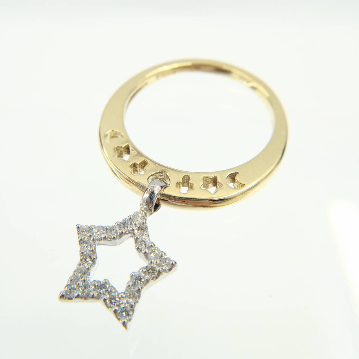 Yahoo!オークション - ダイヤモンド 0.16ct K18 Pt900 11号 4.3g リン...