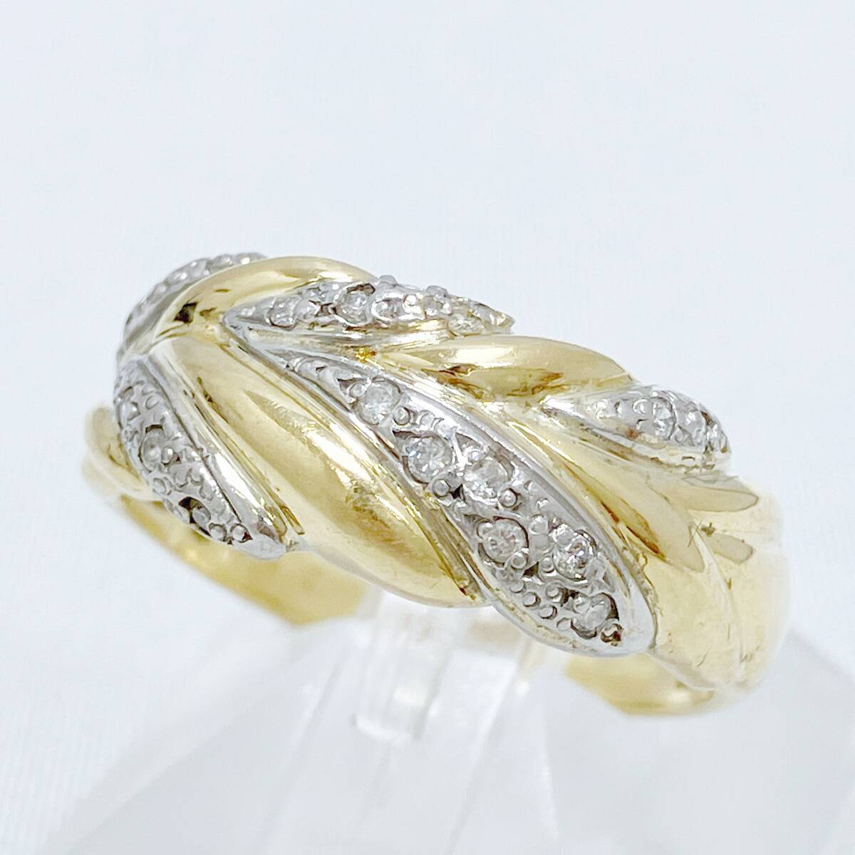 Yahoo!オークション - 【鑑別書付き】 K18 Pt900 #17 約17号 総重量約5...