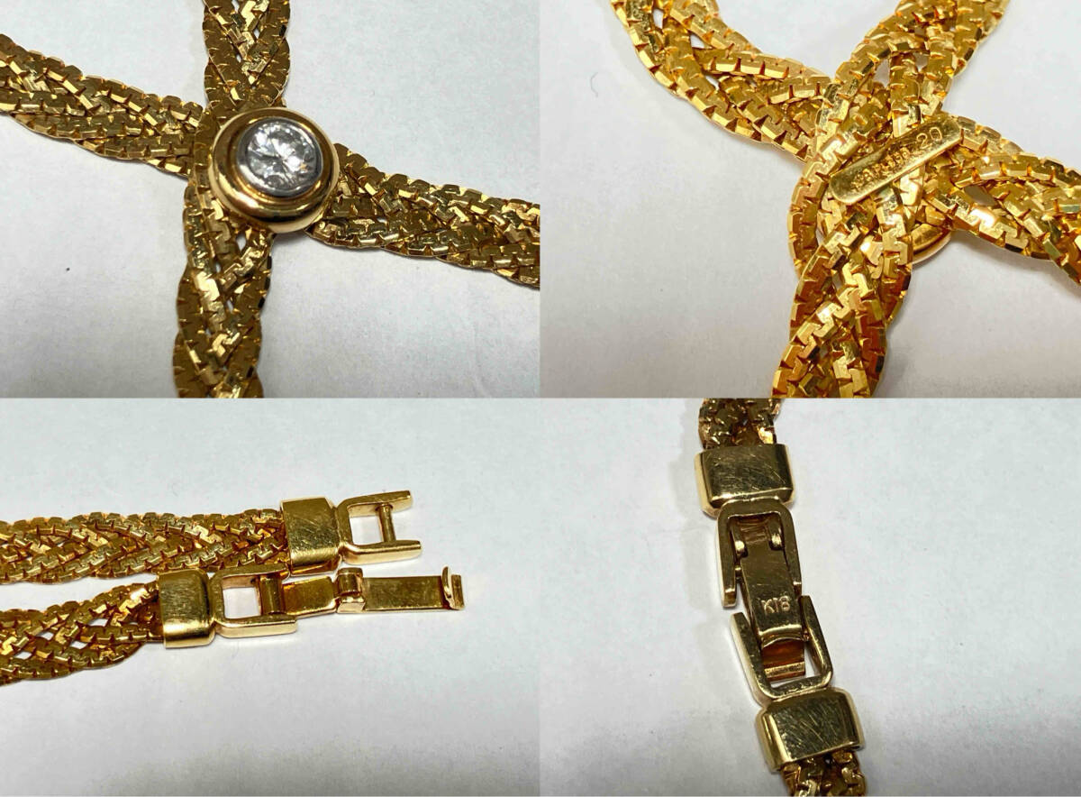 Yahoo!オークション - K18 レトロ／39cm／19.3g ネックレス