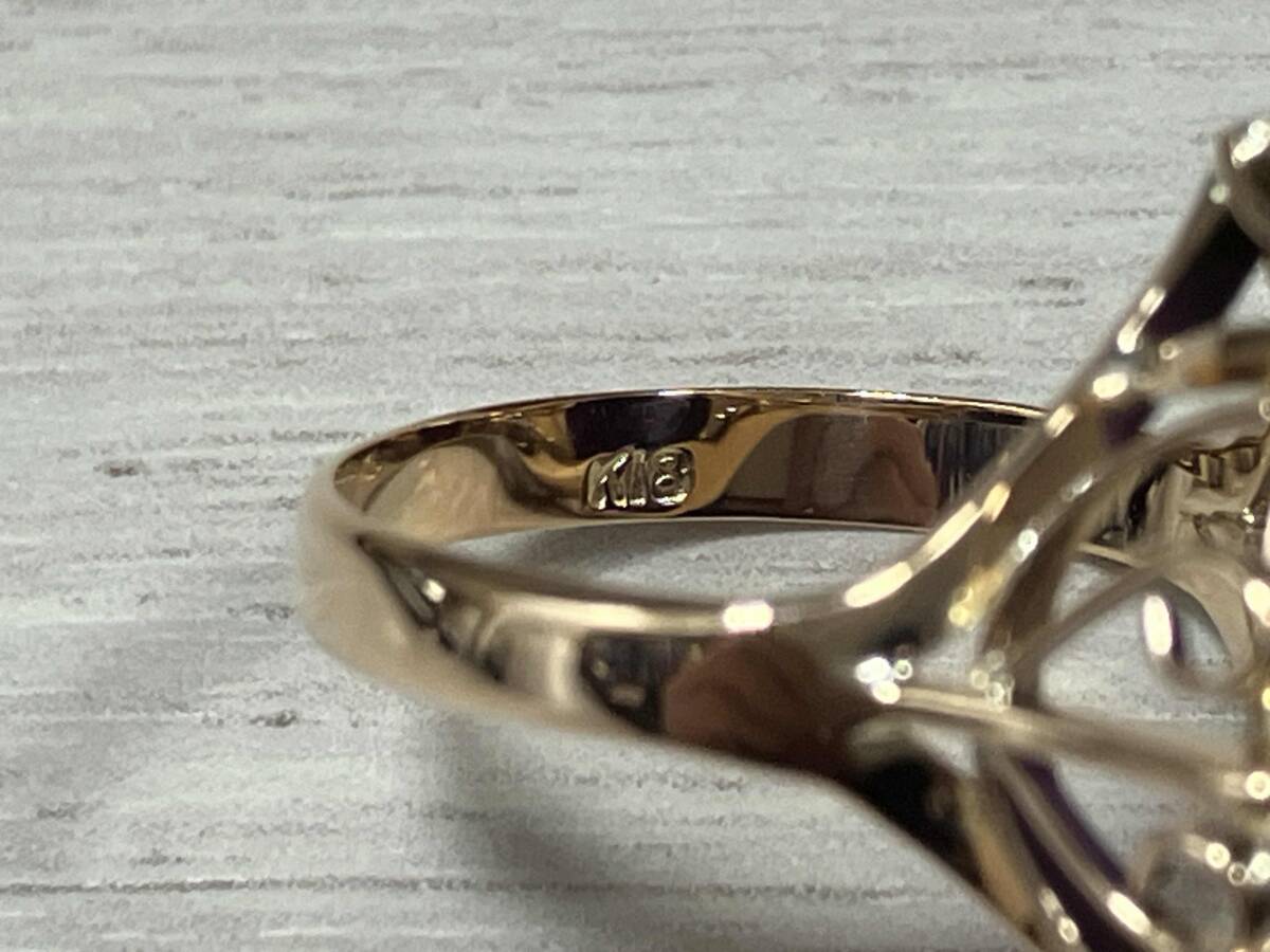 Yahoo!オークション - K18/#8/5.2gリング