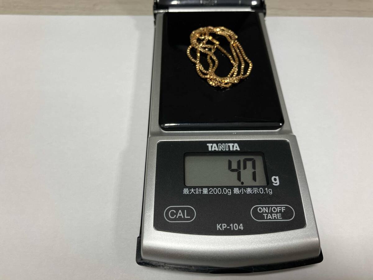 Yahoo!オークション - K18/40cm/4.7gネックレス