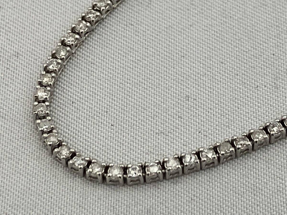 Yahoo!オークション - 天然ダイヤモンドネックレス K18 D2.00ct 約40cm...