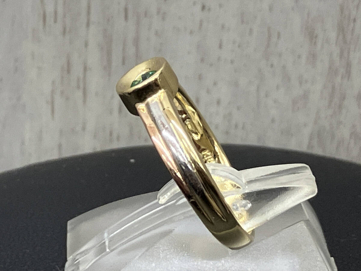 Yahoo!オークション - デザインリング Pt900 K18 14号 総重量約3.6g