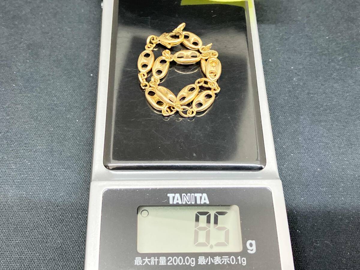 Yahoo!オークション - デザインブレスレット K18 約16.5cm 約8.6g