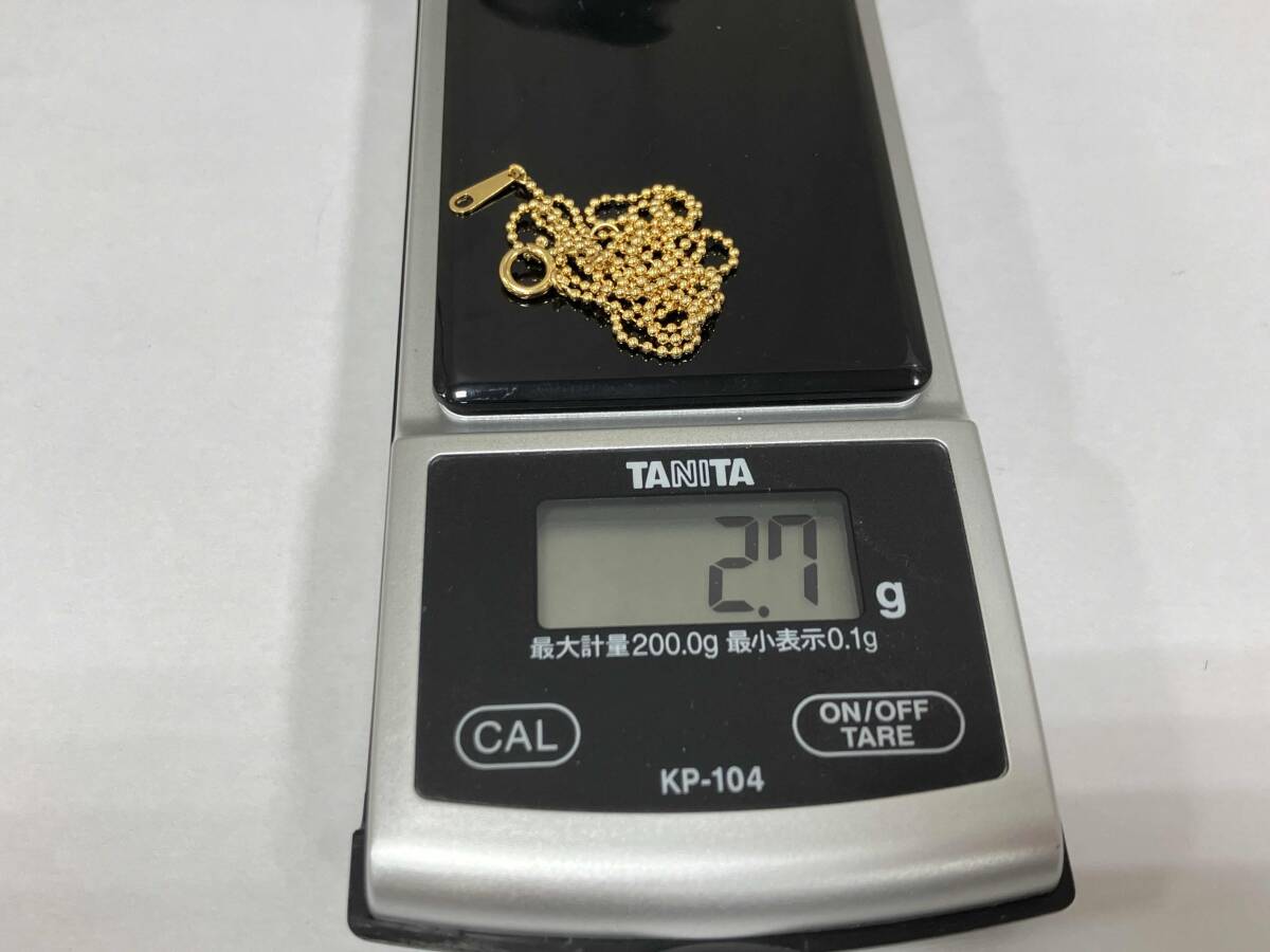 Yahoo!オークション - K18/41cm/2.7gネックレス
