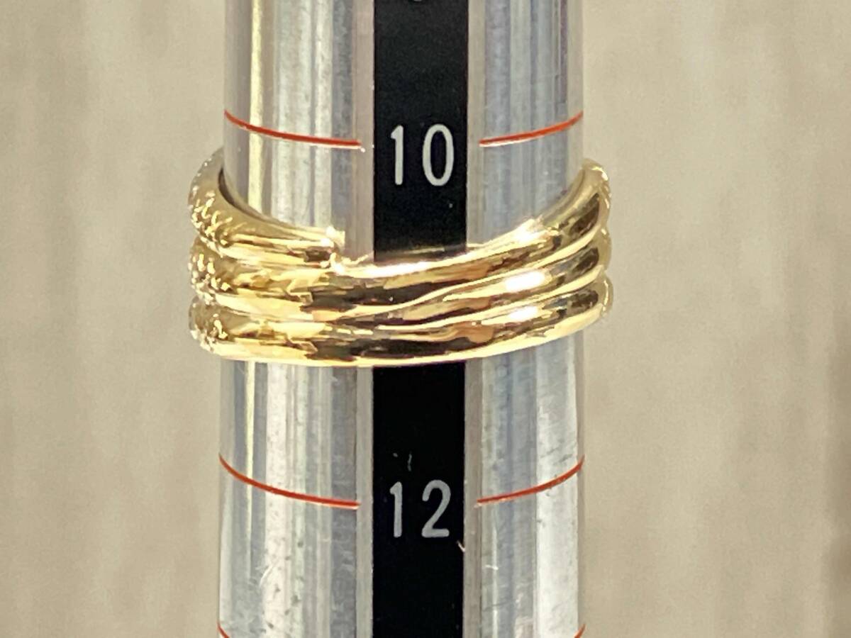 Yahoo!オークション - K18/Pt900/#11/5.9gリング