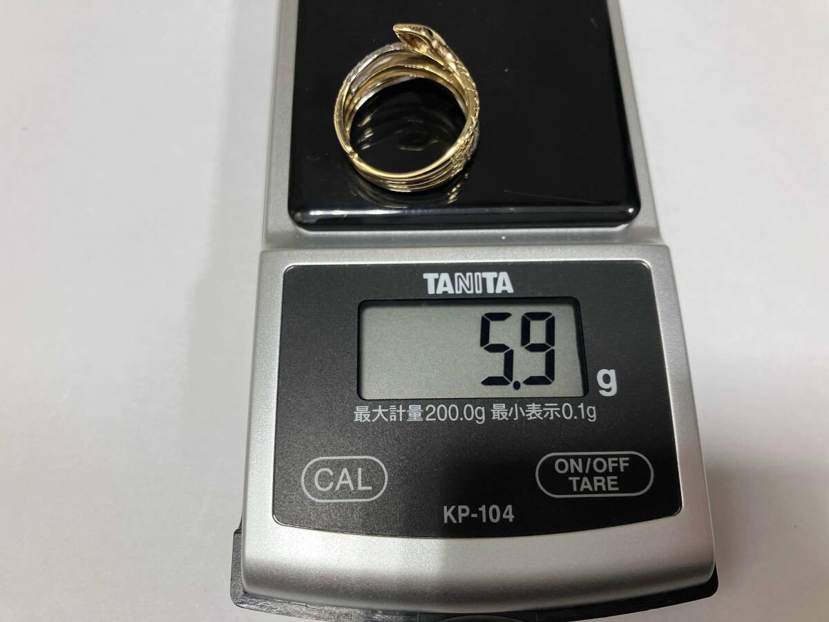 Yahoo!オークション - K18/Pt900/#11/5.9gリング