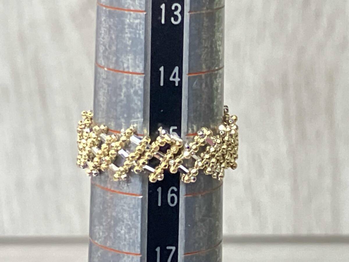 Yahoo!オークション - K18WG/#15/2.3gリング