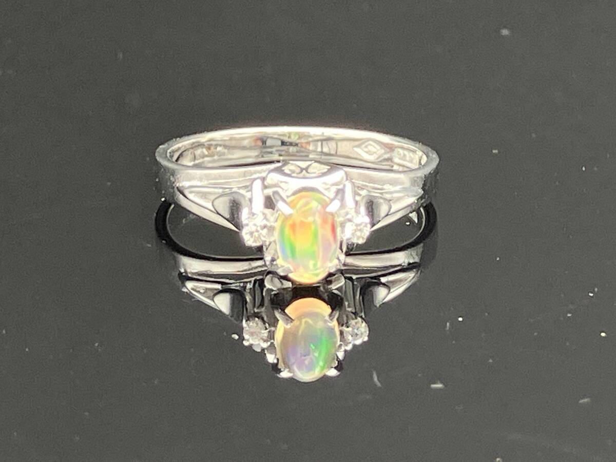 Yahoo!オークション - K14WG ホワイトゴールド 2.4g カラーストーン #1...