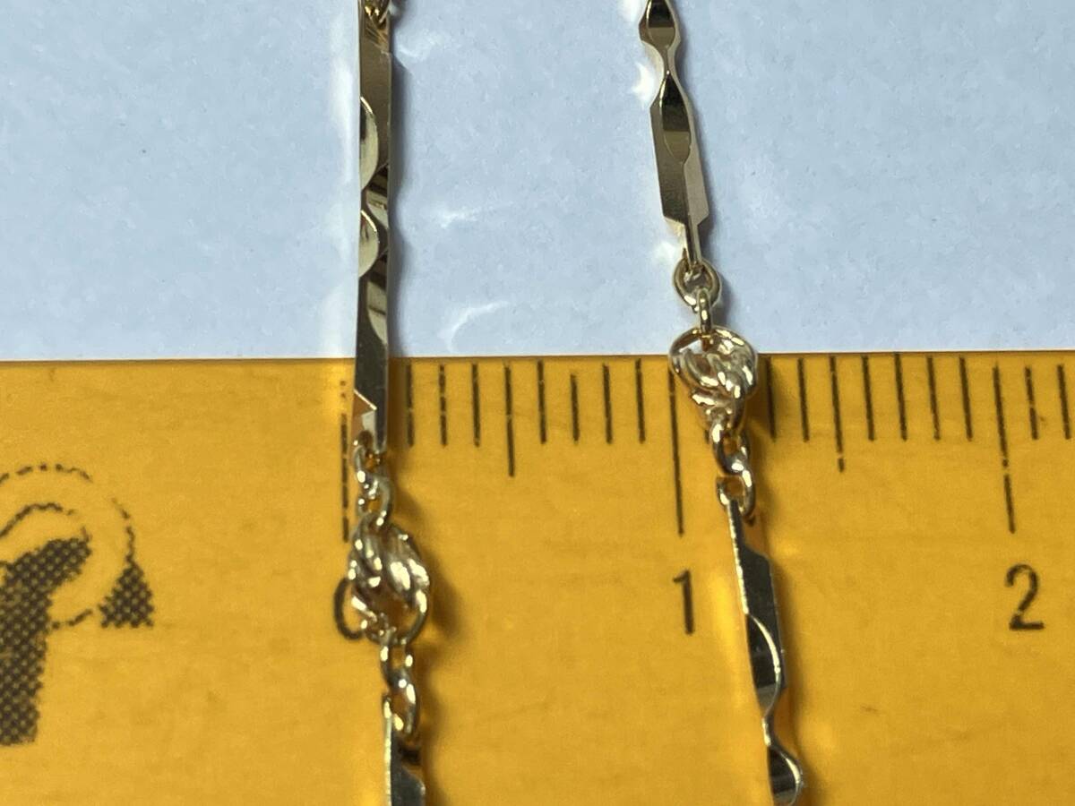 Yahoo!オークション - K18 ゴールド 全長約39cm 総重量約4.3cm デザイ...