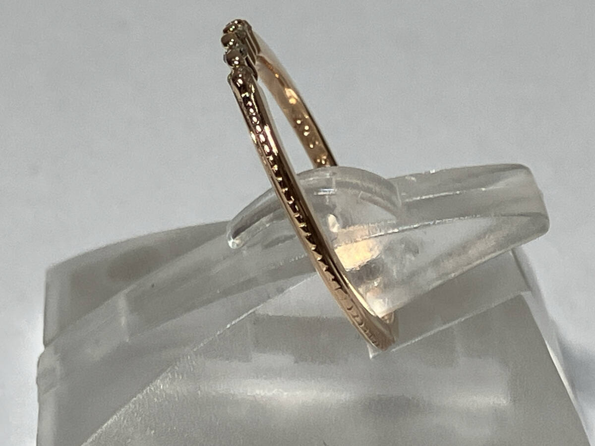 Yahoo!オークション - agate アガット K18 ゴールド D0.05ct サイズ約7...