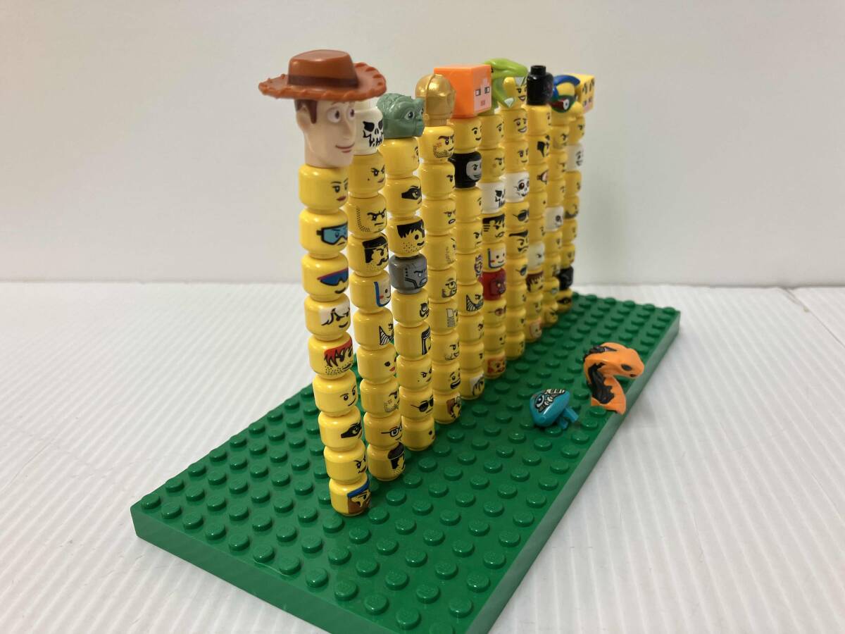 LEGO レゴ ミニフィグ用 ヘッド 頭 顔 パーツのみ 大量 100個 LEGO レゴ ミニフィグ用 ヘッド 頭 顔 パーツのみ 大量 100個