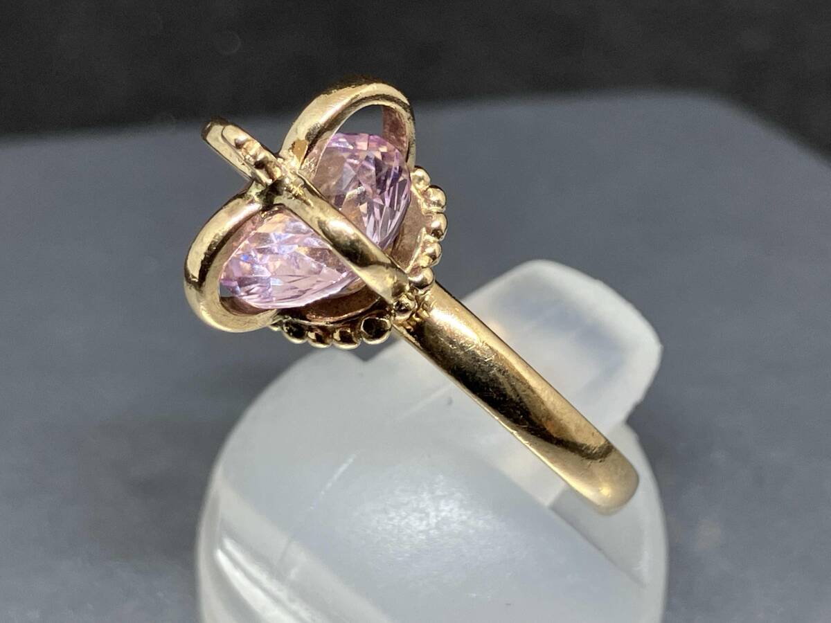 NOJESS ノジェス K10 王冠モチーフ リング クラウン ピンクストーン 9号 3.3g 揺れる 10K YG 10金 イエローゴールド 指輪(その他)｜売買されたオークション情報 ...