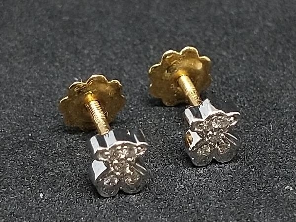 Yahoo!オークション - TOUS トウズ K18 WG YG PUPPIES くまピアス ダイ...