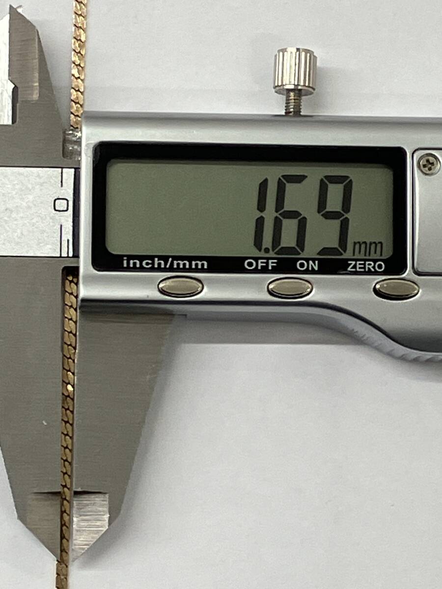 Yahoo!オークション - K18 40cm 4.0g イエローゴールド 18金 ゴールド...