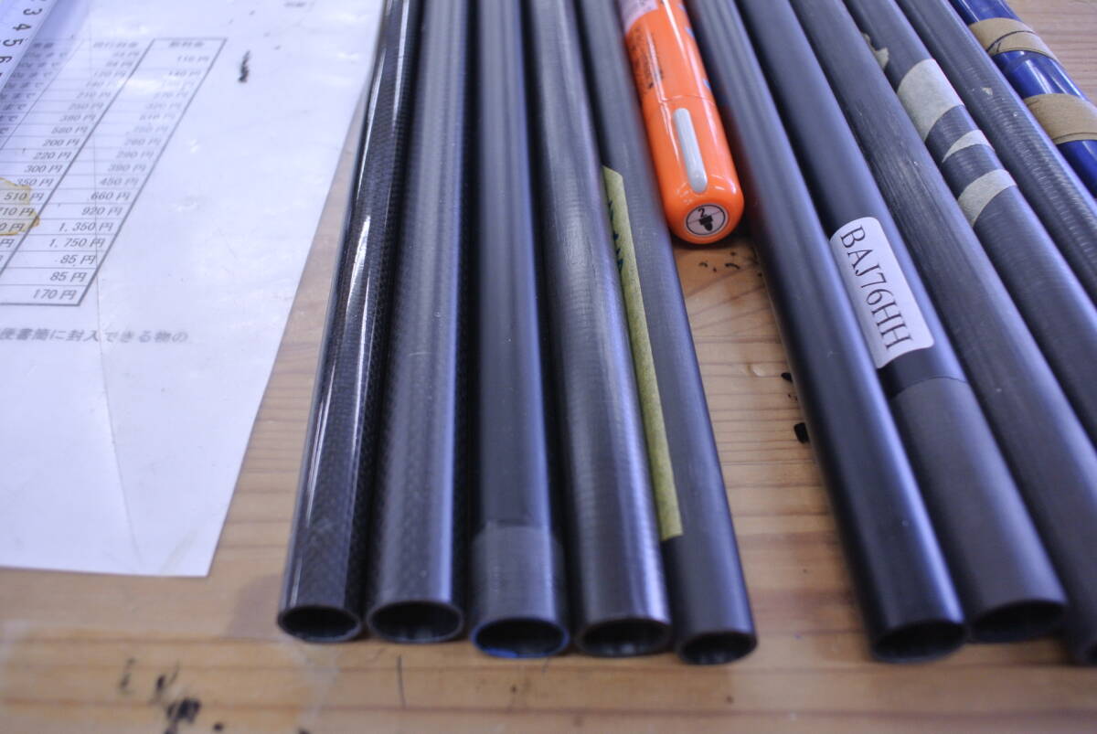 Yahoo!オークション - RODCTA-0314 カーボンパイプ各種 ブランクの後端...