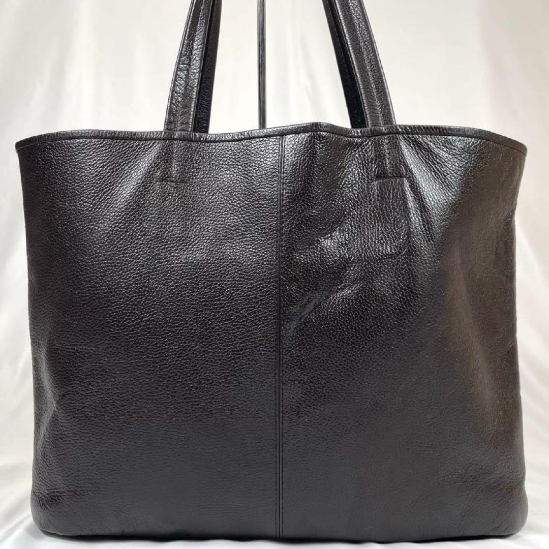 Yahoo!オークション - 美品/A4 SHIPS シップス トートバッグ シボ革 レ...