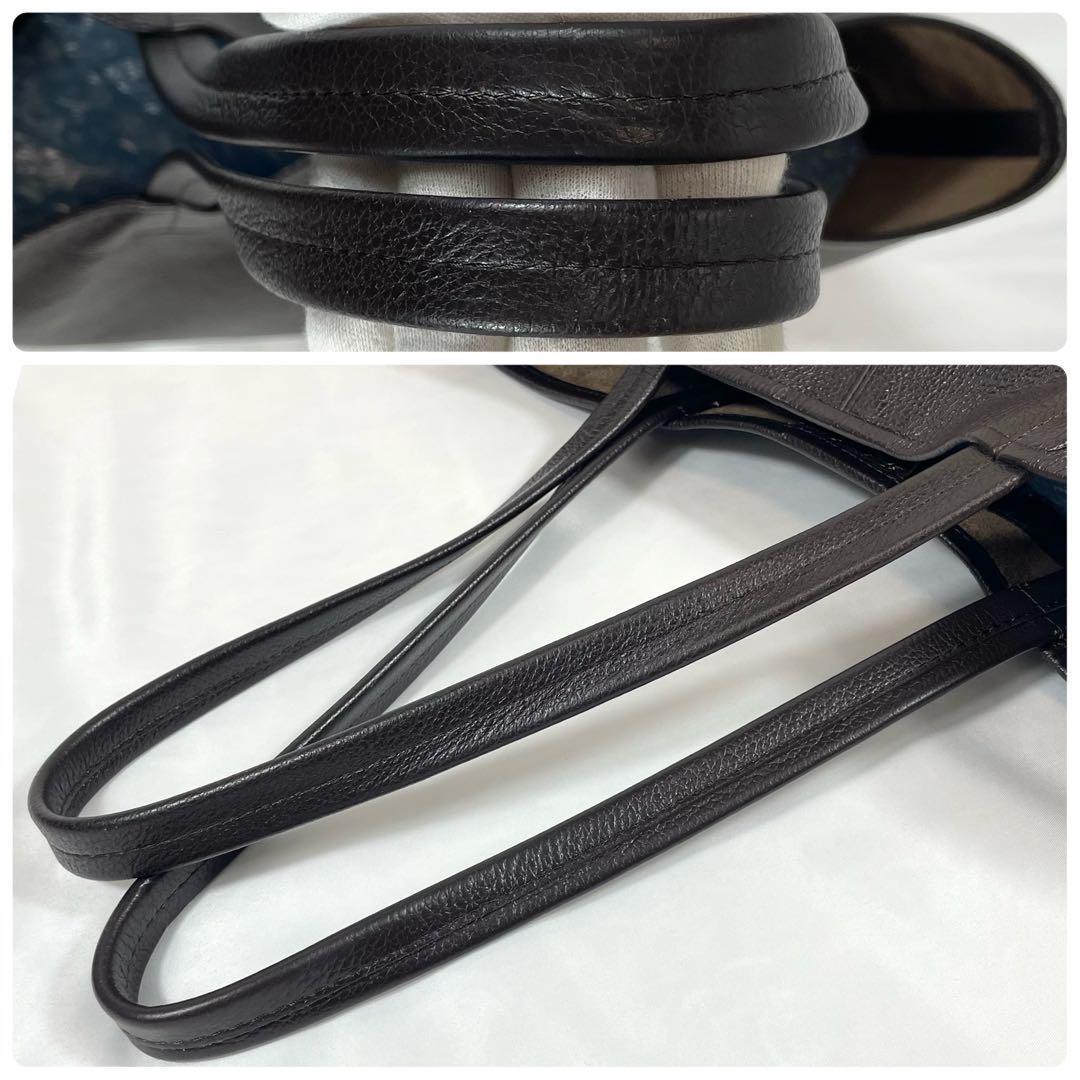 Yahoo!オークション - 美品/A4 SHIPS シップス トートバッグ シボ革 レ...