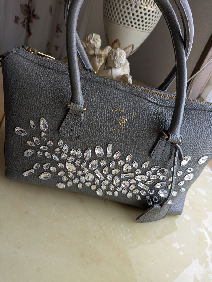 Yahoo!オークション - ADMJのスワロフスキー2wayバッグ
