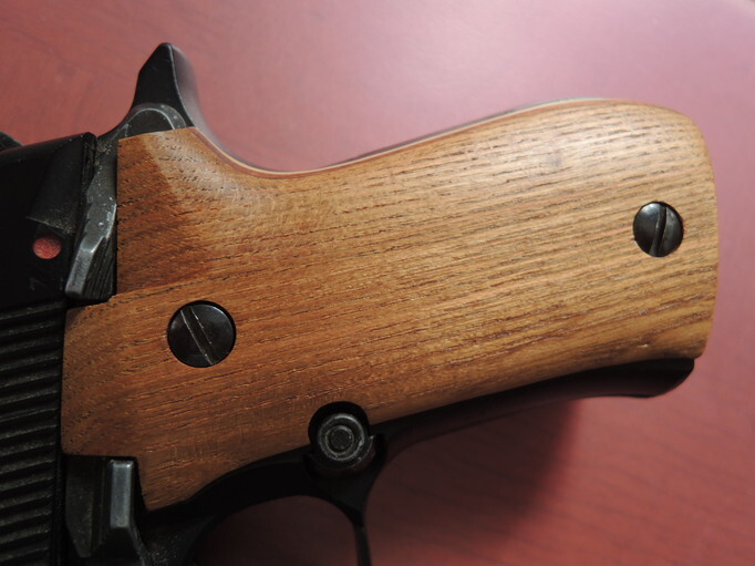 Yahoo!オークション - WA ベレッタ M84F用 木製グリップ 自作 EN0...