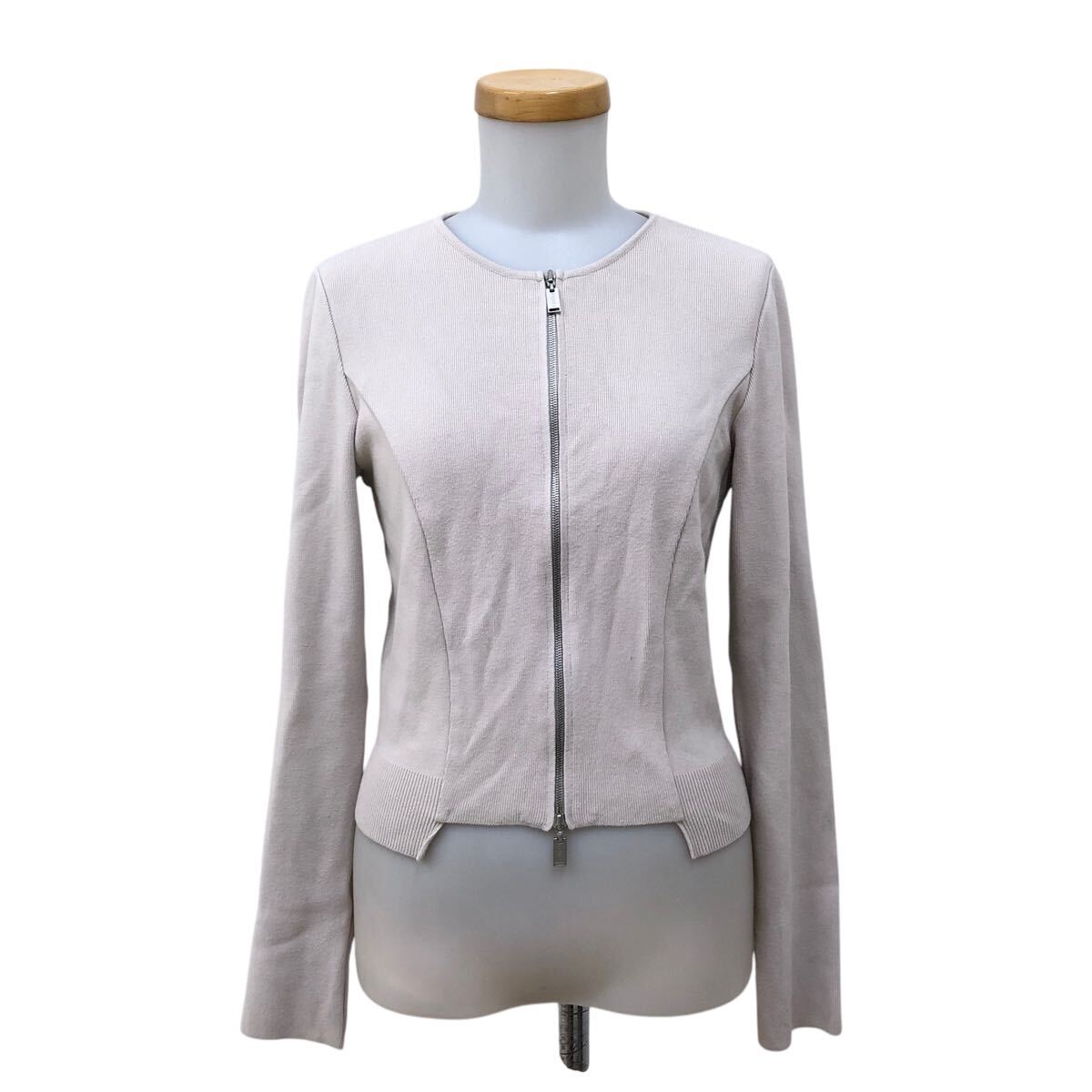 Yahoo!オークション - m608-45 FOXEY フォクシー ジップアップ 長袖 ニ...