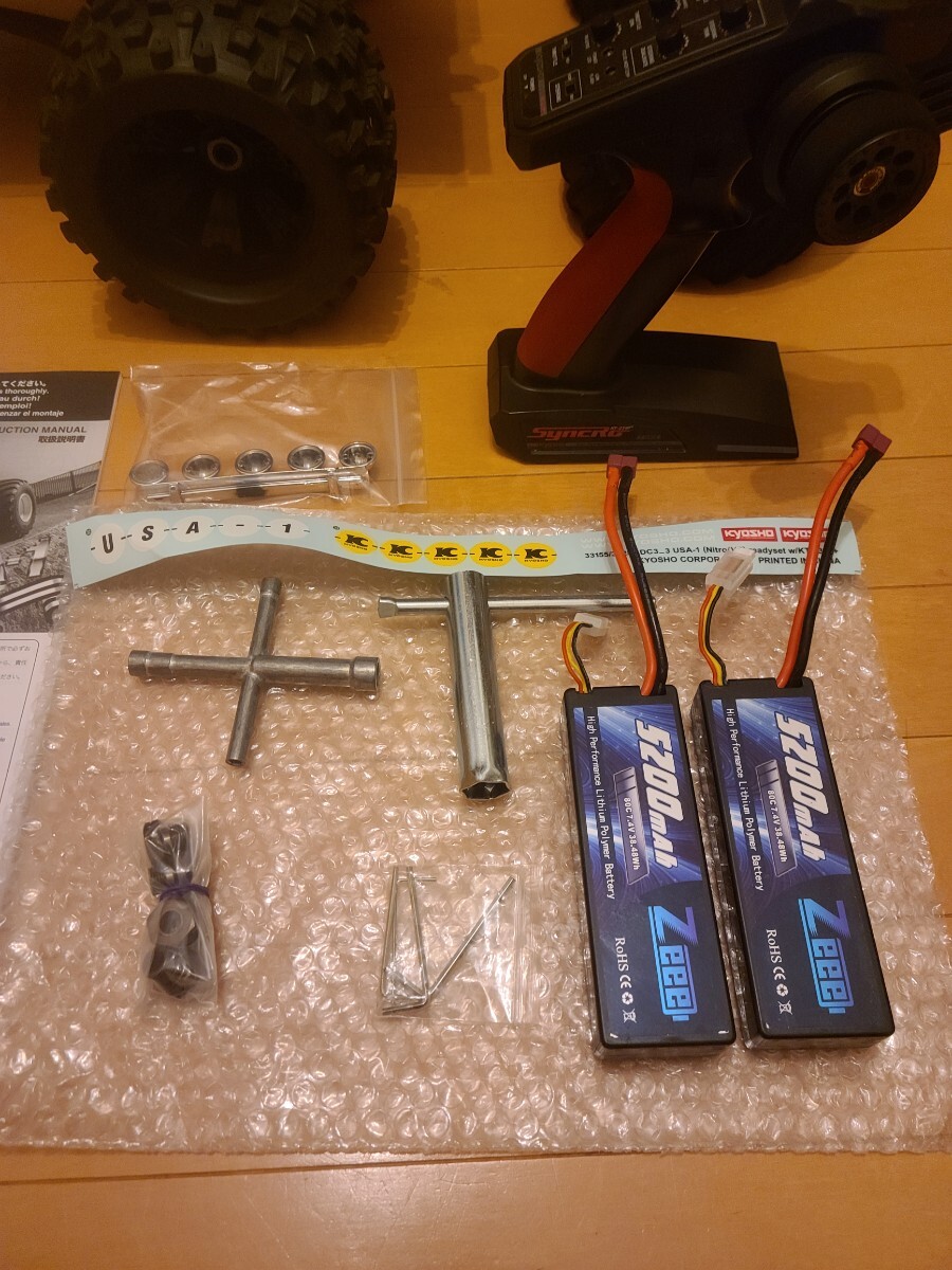 Yahoo!オークション - 京商 1/8 USA-1 VE kyosho 4WD モンスタートラッ...