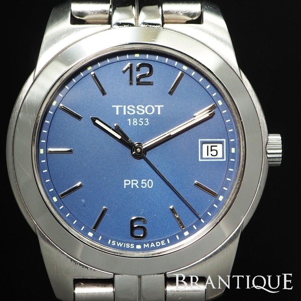 Yahoo!オークション - 1円~ TISSOT ティソ PR50 J376/476 デイト SS Q...