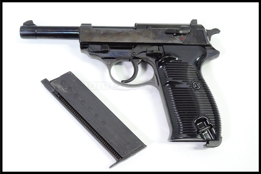 Yahoo!オークション - 東京)マルゼン ワルサーP38 ac40 ブラックメタル...