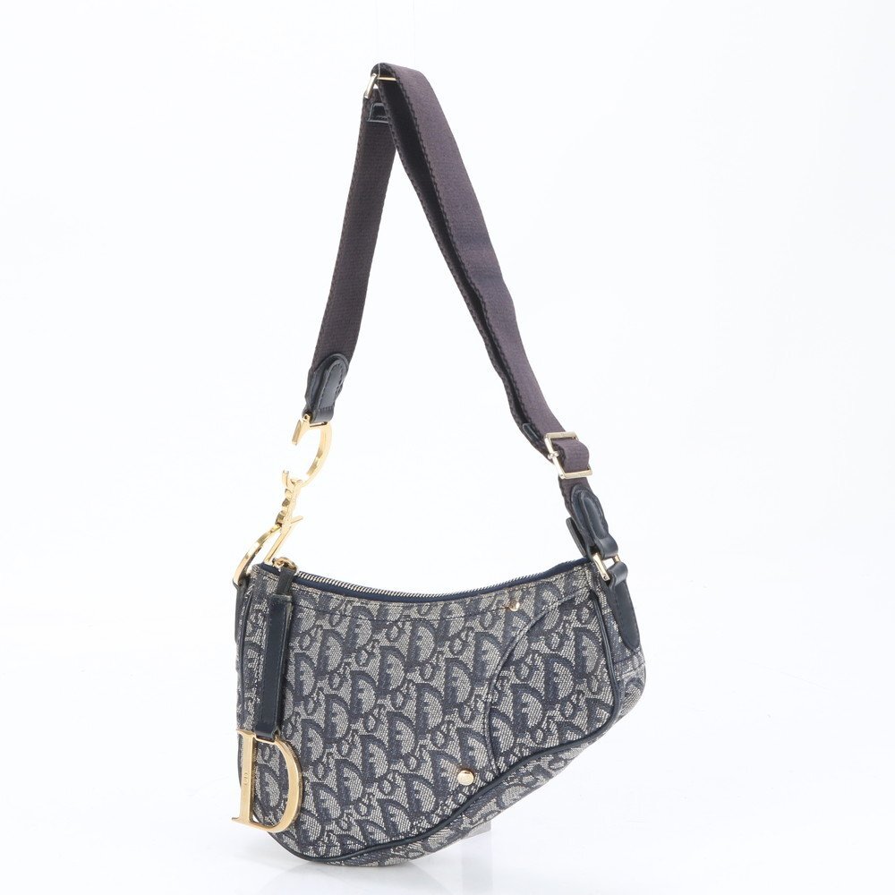 1円□美品□クリスチャンディオール□トロッター サドル レザー 1円□美品□クリスチャンディオール□トロッター サドル レザー