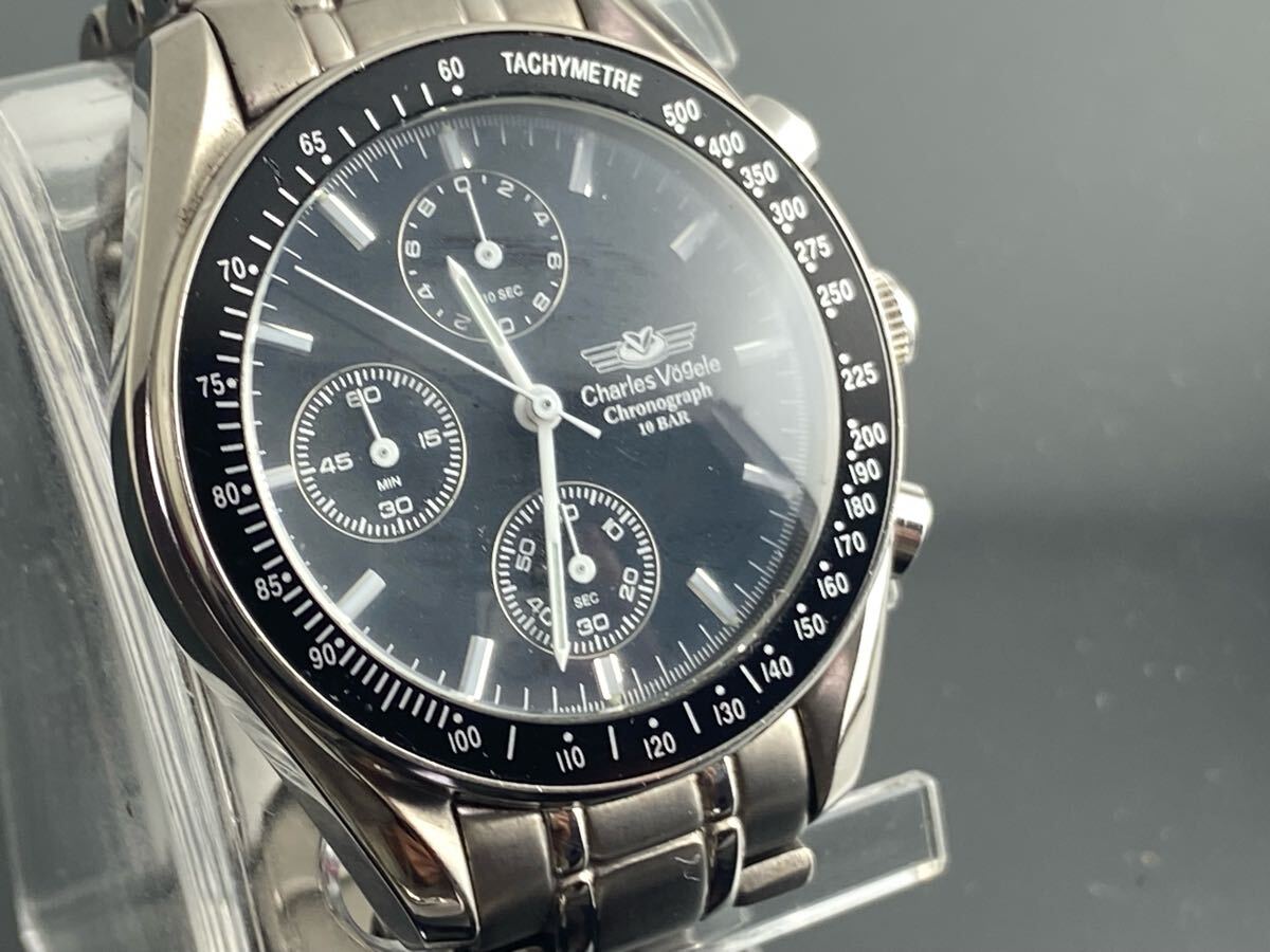 Yahoo!オークション - A1504]1円～ メンズ腕時計 クォーツ クロノグラ...