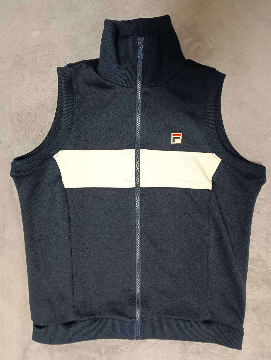 Yahoo!オークション - FILA フィラ 90's ジップアップベスト レディー...
