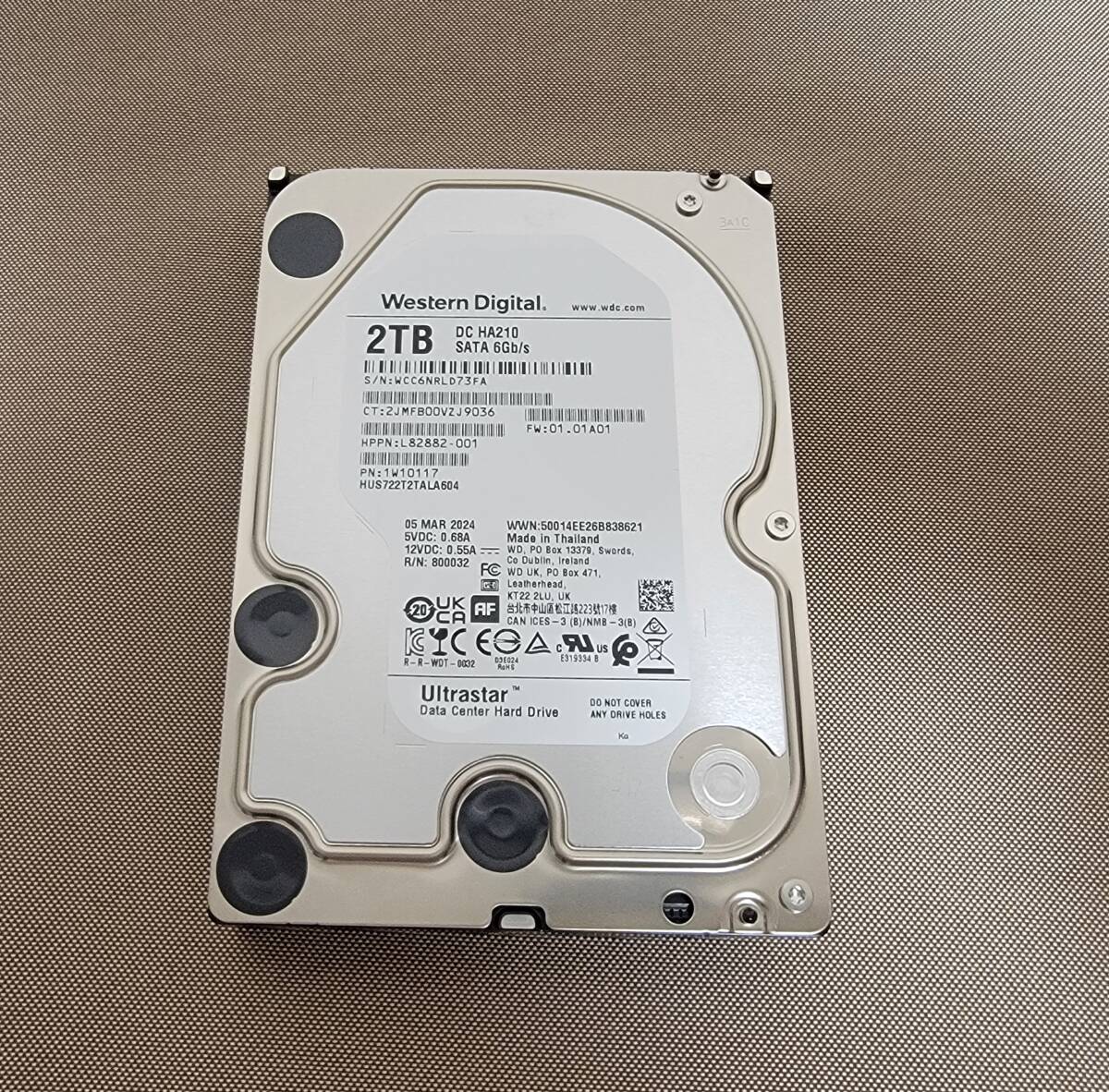 Yahoo!オークション - 新品同様 HGST HUS722T2TALA604 Ultrastar 2TB S...
