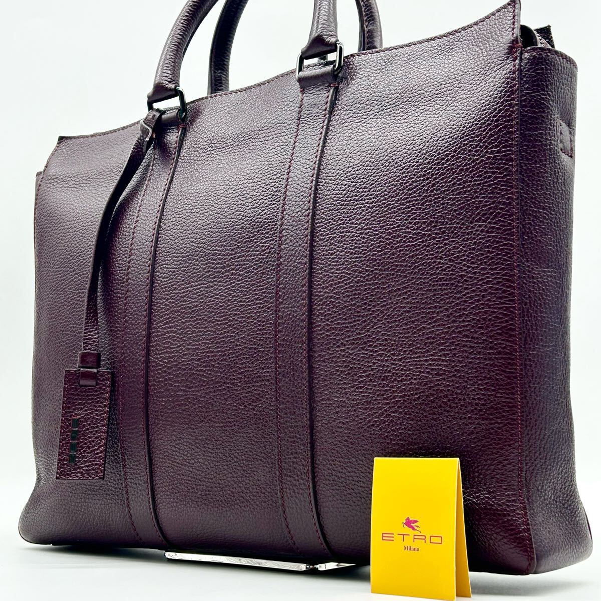 Yahoo!オークション - 未使用級 ETRO エトロ ビジネスバッグ ブリーフ...