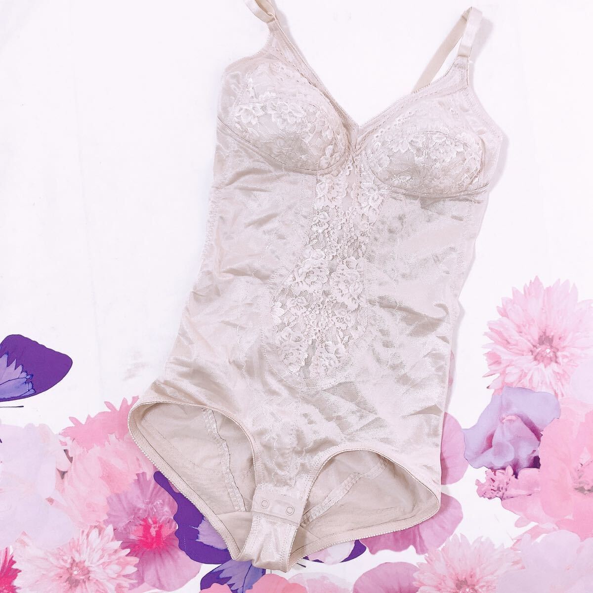 303 高級品 ハイレグ ボディスーツ B80L ノンワイヤーブラ ツルツルポリエステル生地 クロッチ 股部 開閉グリッパー止 整理品(中古)のオークション落札情報