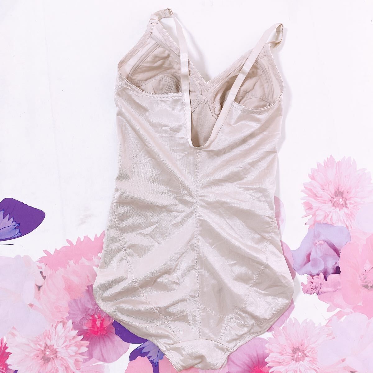 303 高級品 ハイレグ ボディスーツ B80L ノンワイヤーブラ ツルツルポリエステル生地 クロッチ 股部 開閉グリッパー止 整理品(中古)のオークション落札情報