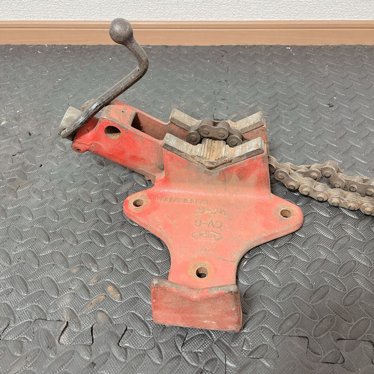 Yahoo!オークション - 動作品 REX レッキス チェーンバイス CV−6 工...