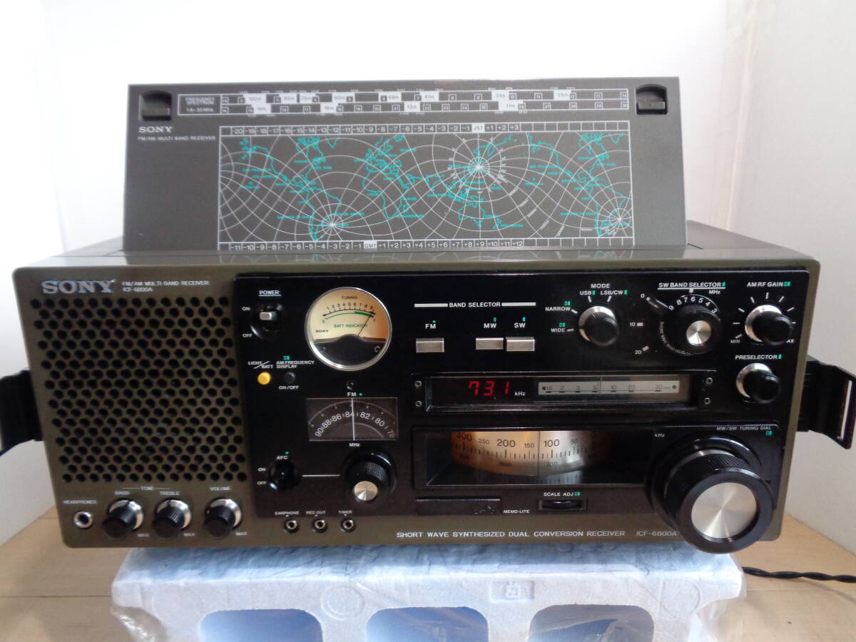 Yahoo!オークション - SONY ソニー ICF-6800A FM/MW/SW 31 BAND ラジオ...